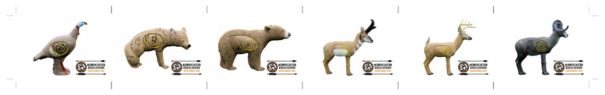 NASP 3-D Floor Stickers (incl 3 Strips of 6 Animals each Strip) – nbef